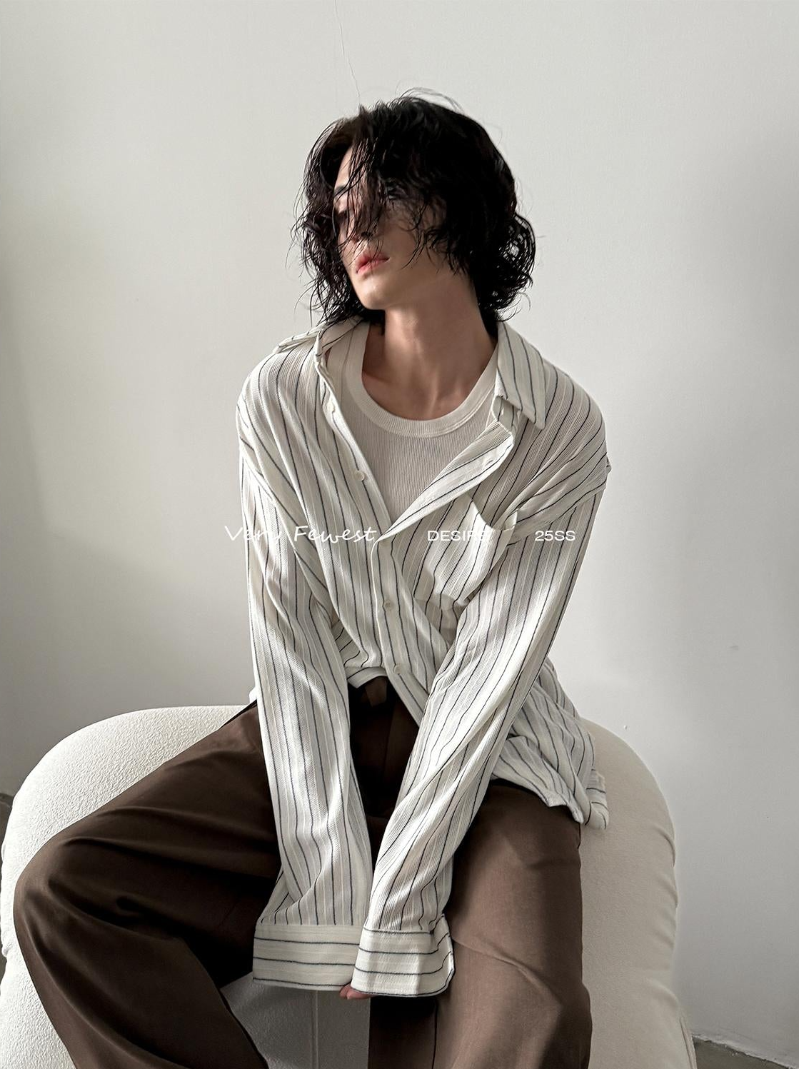 Gen Slouchy Striped Shirt