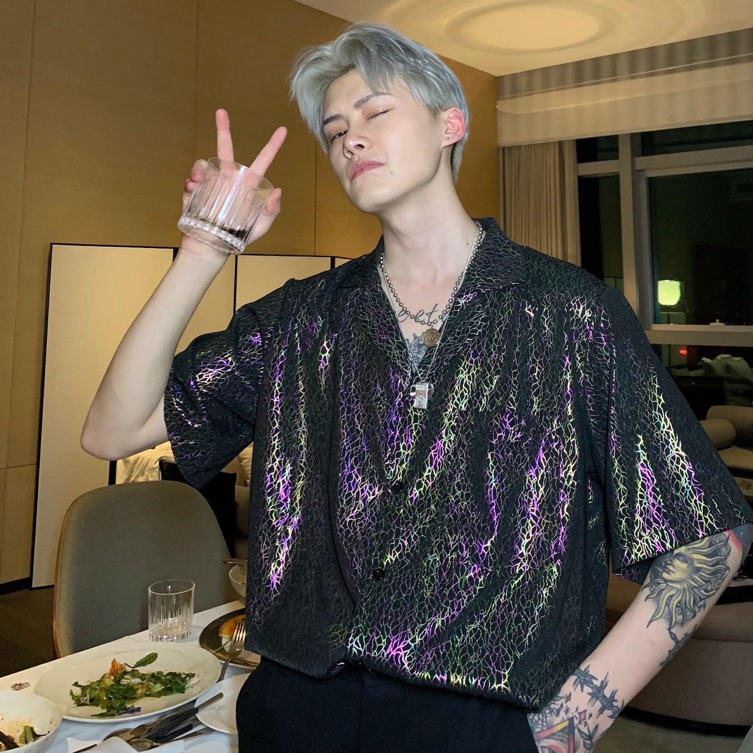 Cui Snake Scale Buttoned Shirt